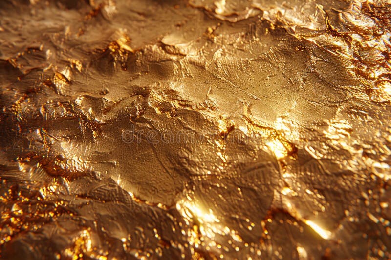 Gold Surface with a Rough Texture. Metallic Background for Design ...