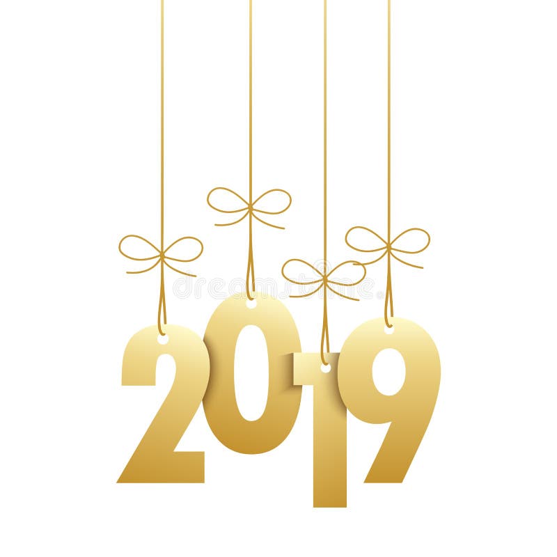 2019 numbers icon stock illustration. Illustration of metallic - 132830582