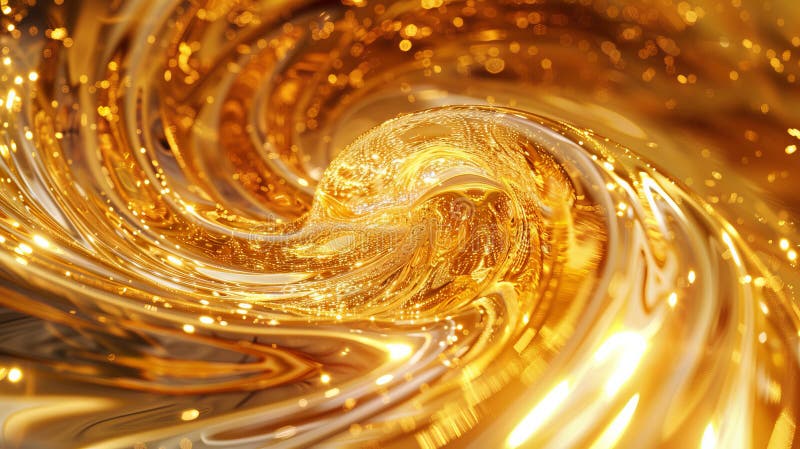 Gold Swirl Abstract Background with Swirls Stock Photo - Image of swirl ...