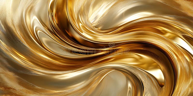Gold Swirl Abstract Background Texture Luxury Metallic Design Stock ...