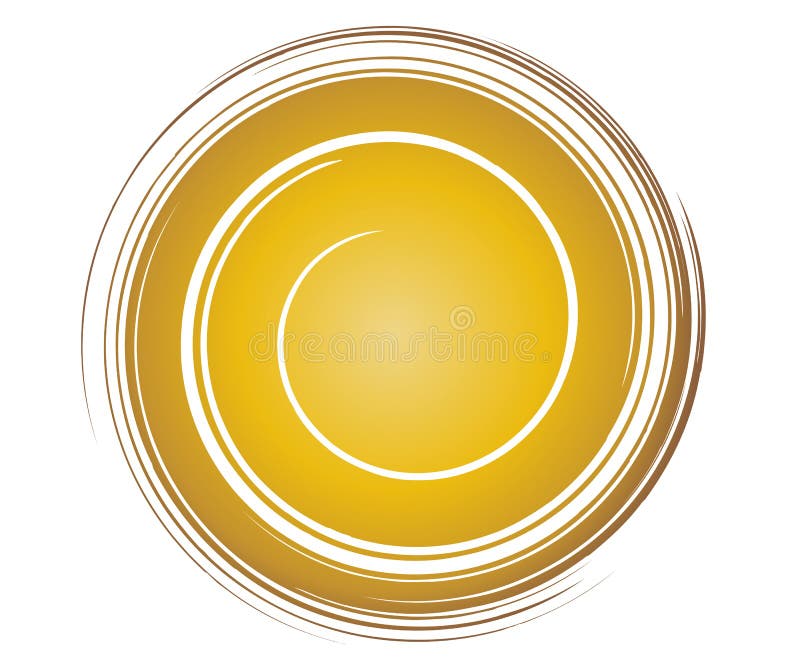 Gold Swirl Template stock vector. Illustration of gradient - 133971686