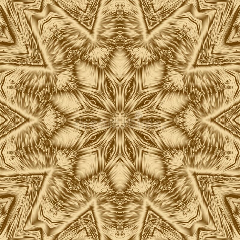 Gold Symmetry Pattern and Geometric Golden Design, Line Seamless Stock ...