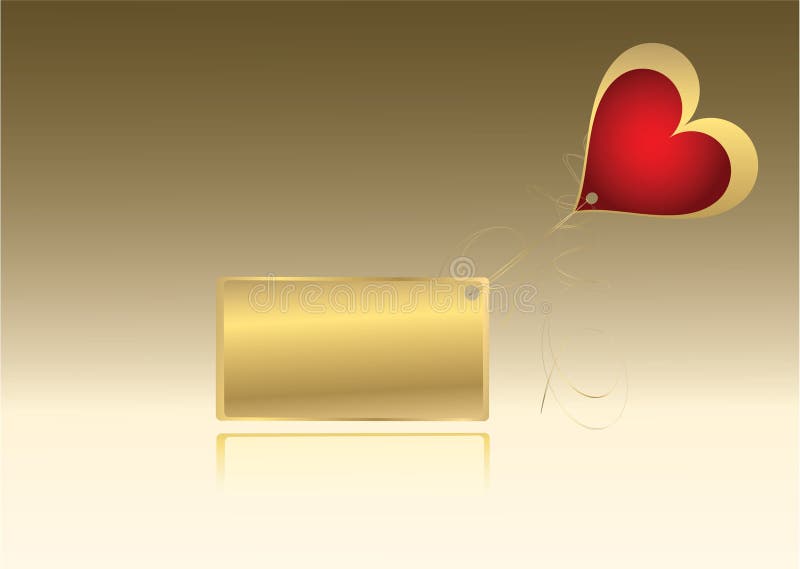 Gold tag stock vector. Illustration of background, abstract - 8026235