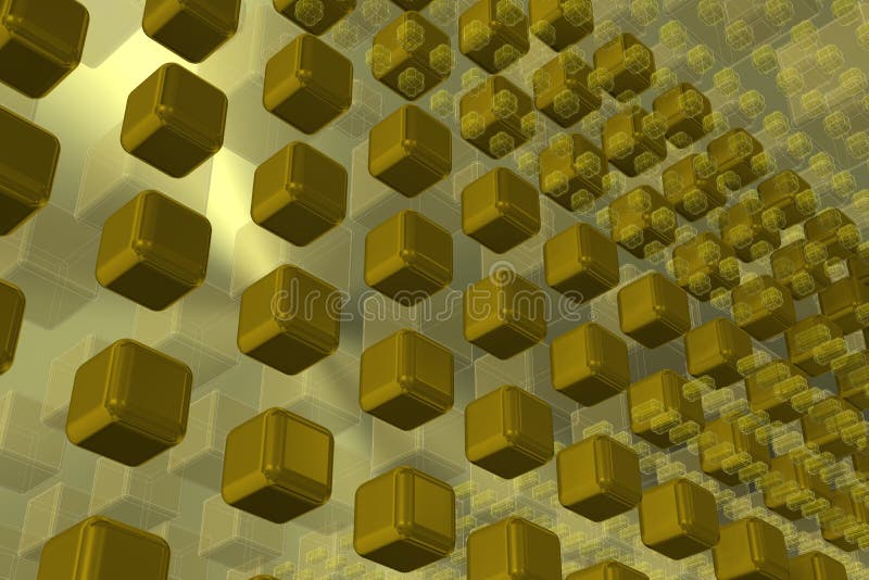 Gold Hi-tech Banner with Glowing Light Technology Background Modern ...