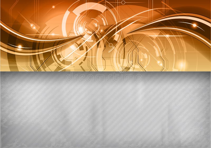 Grey tech background stock vector. Illustration of computer - 30341984