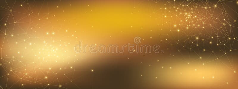 Gold Technology Wallpaper. 3d Big Data Stock Vector - Illustration of ...