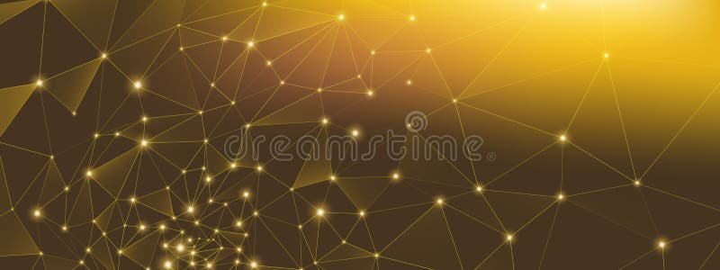 Gold Technology Wallpaper. 3d Big Data Stock Vector - Illustration of ...