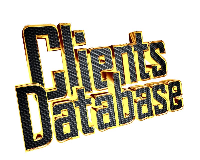 Client Base - Cartoon Yellow Text. Business Concept. Stock Illustration ...