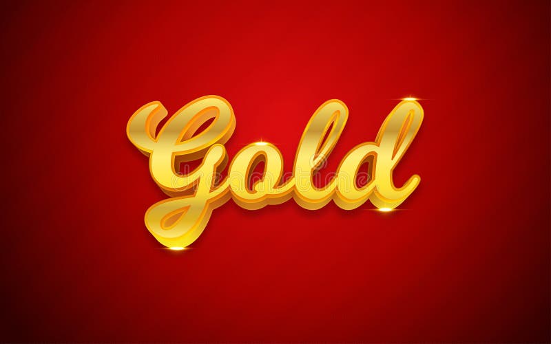 Gold Text Effect Editable Stock Illustrations – 2,811 Gold Text Effect ...