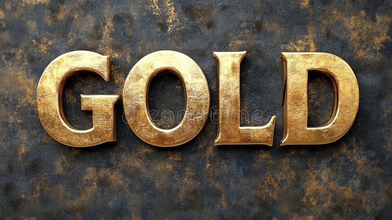 Gold Text Effect Glittering Font Style on Dark Background for Luxury ...