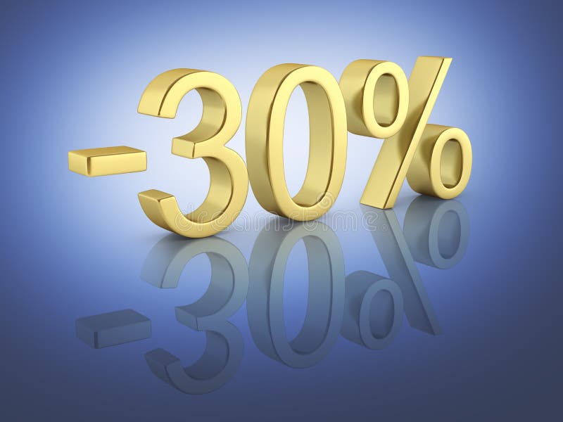 30 Percent Off Gold Stock Illustrations – 502 30 Percent Off Gold Stock ...