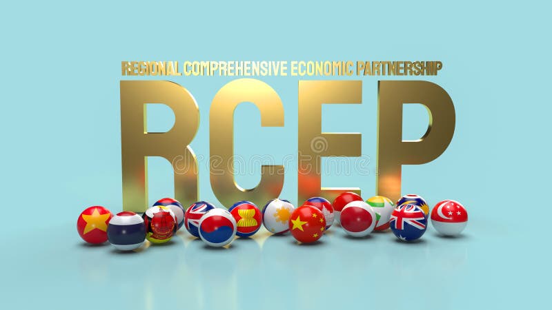 RCEP. Regional Comprehensive Economic Partnership. Vector Infographics ...