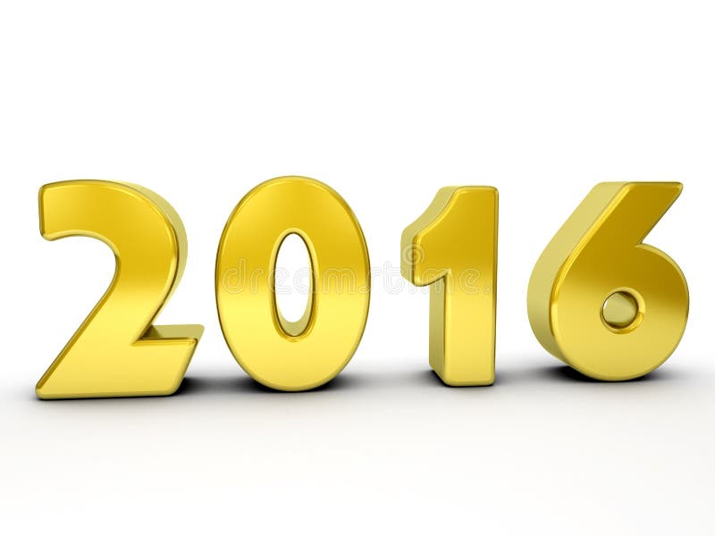 Gold 2016 stock illustration. Illustration of celebration - 61612392