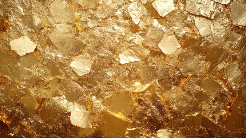 Gold Texture Background with Shiny Metallic Surface and Irregular ...