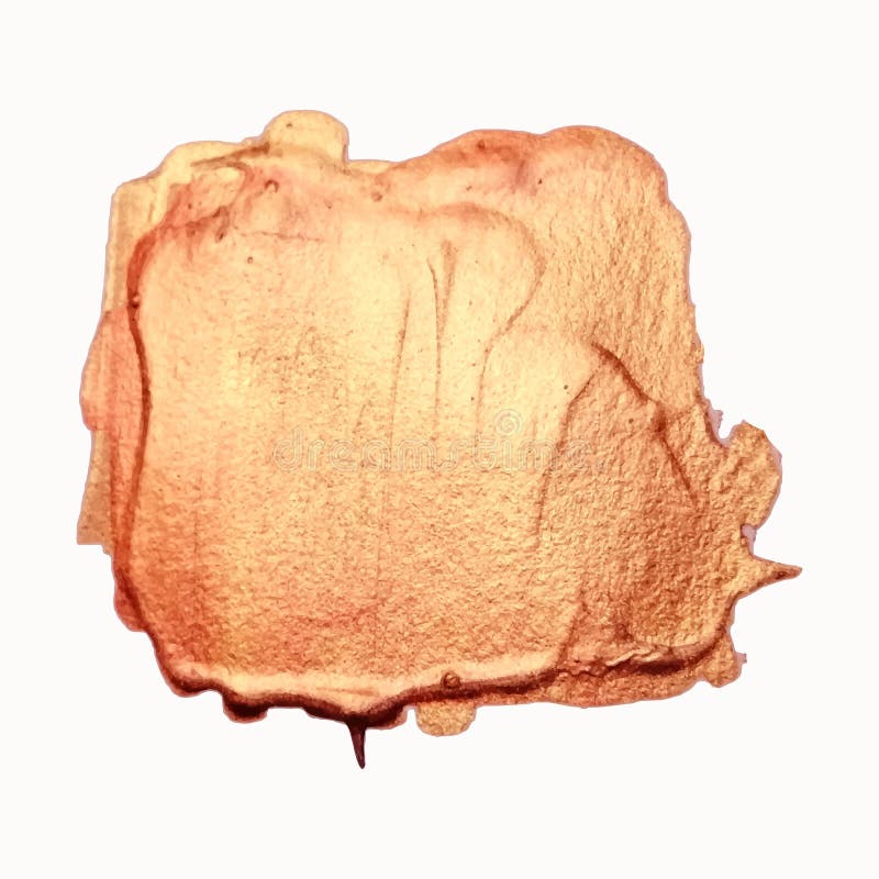 Gold Texture Blob Paint Stain Label Stock Image - Image of design, blob ...