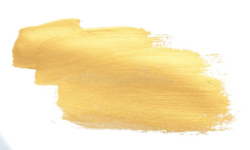 Gold Texture Brush Stroke Design Stock Image - Image of color, save ...
