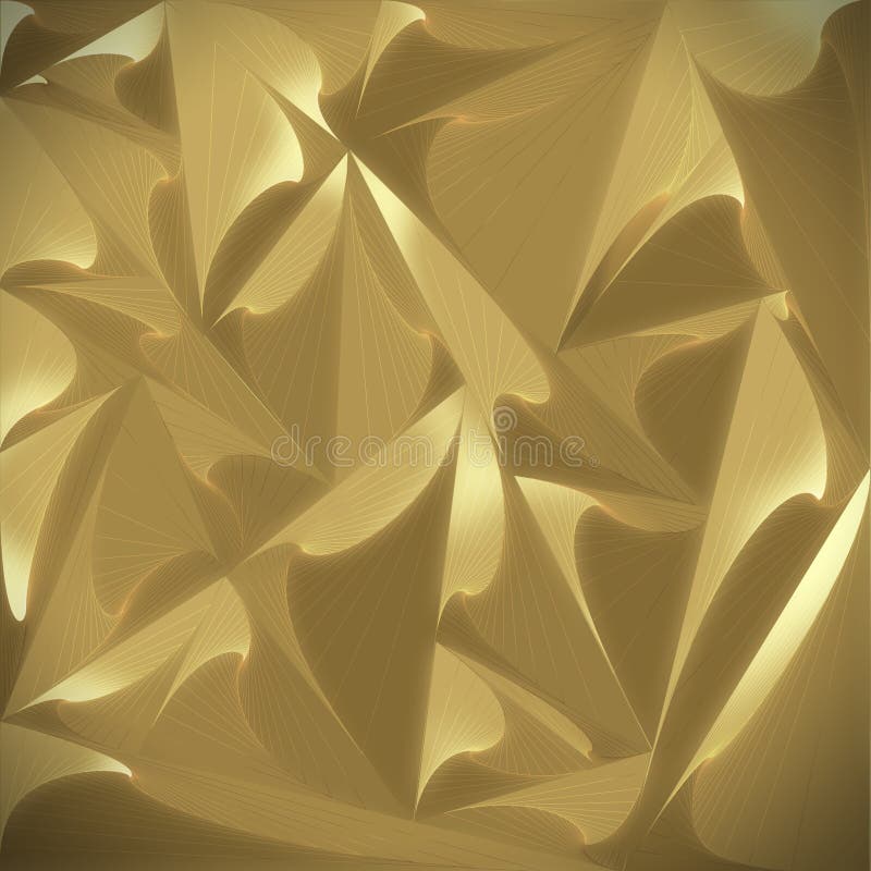 Gold Texture - 3D Pattern Abstract - Metallic Stock Illustration ...