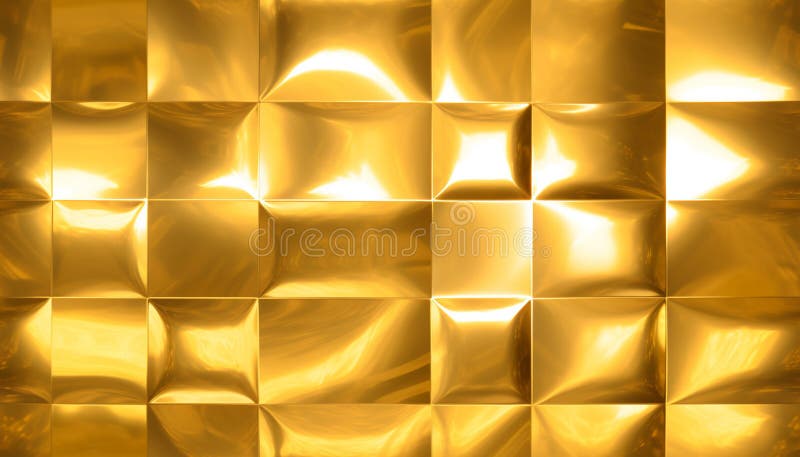 Gold Texture in the Form of Squares Stock Illustration - Illustration ...