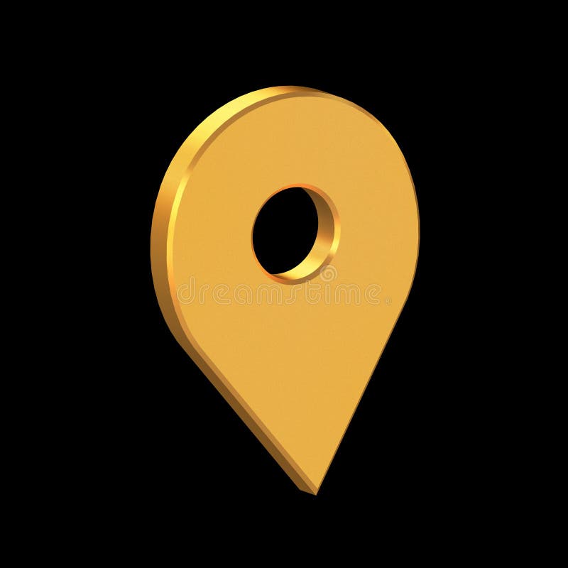 Location Icon Golden Stock Illustrations – 7,107 Location Icon Golden ...