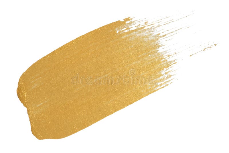 Gold Texture Paint Stain on White Stock Photo - Image of design, stain ...