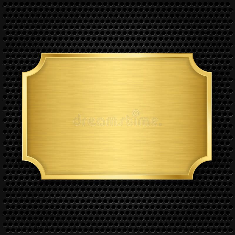 Gold texture plate stock vector. Illustration of industrial - 32850663