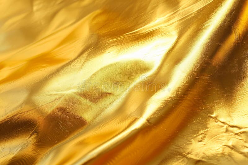 Gold Texture with Soft Folds Stock Photo - Image of textured, shiny ...