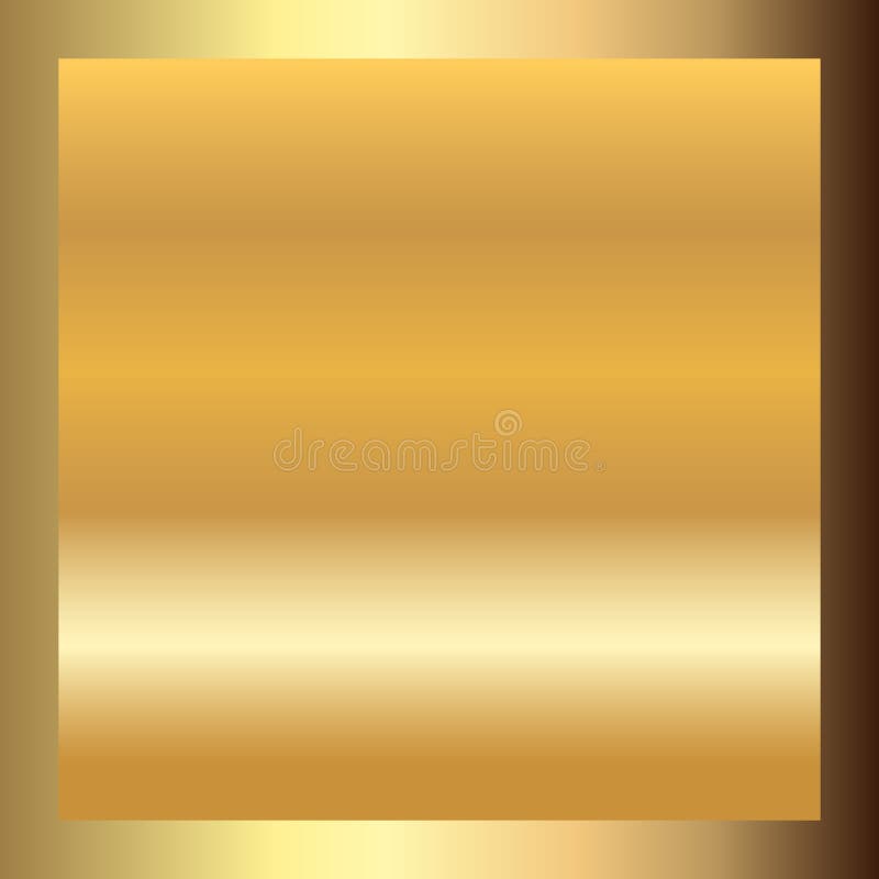 Gold Texture Square Golden Frame Stock Illustration - Illustration of ...