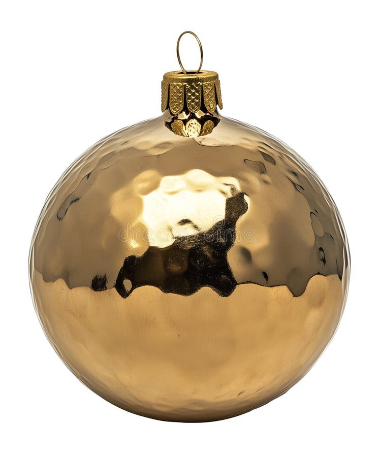 Gold Textured Christmas Bauble Stock Illustration - Illustration of ...