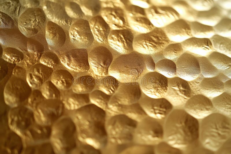 A Gold Textured Surface with a Fine, Dimpled Texture, Creating a Pebble ...