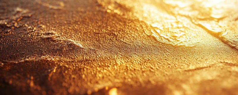 A Gold Textured Surface with a Fine, Stippled Pattern, Resembling the ...