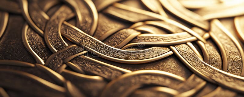 Intricate Celtic Knots and Elegant Patterns Form a Captivating Backdrop ...