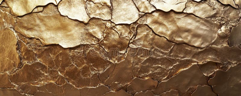 A Gold Textured Surface with a Rugged, Hand-hammered Finish, Showcasing ...