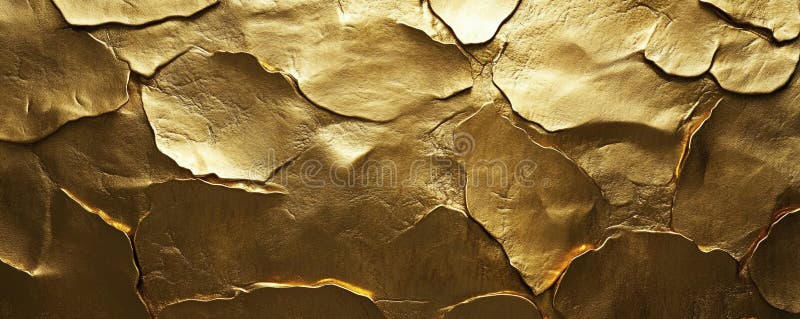 A Gold Textured Surface with a Rugged, Hand-hammered Finish, Showcasing ...