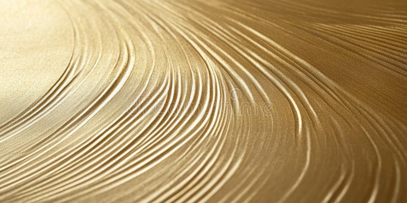 A Gold Textured Surface with a Smooth, Matte Finish, Featuring Faint ...