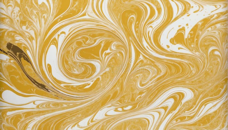 Gold Theme Marbled Paper Design Ai Generated Stock Illustration ...