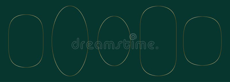 Gold Thin Arch Frame. Minimalistic Aesthetic Line Shape Door or Window ...