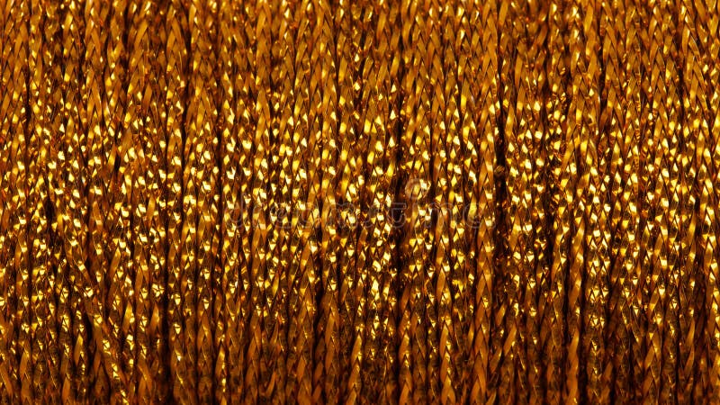 Gold Thread - Abstract Background Stock Image - Image of needle ...