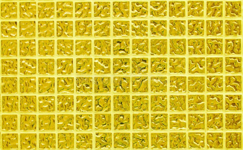 Gold Tile Wall Of High Resolution Real Photo Or Brick Seamless And ...