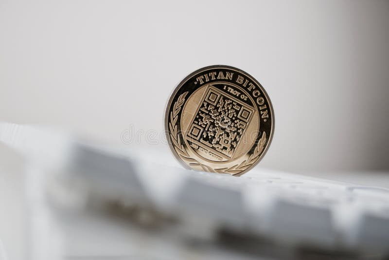 Gold Titan Bitcoin stock image. Image of payments, bitcoin - 95035923