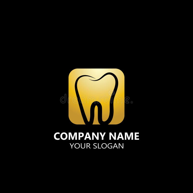 Gold Tooth Logo Stock Illustrations – 398 Gold Tooth Logo Stock ...