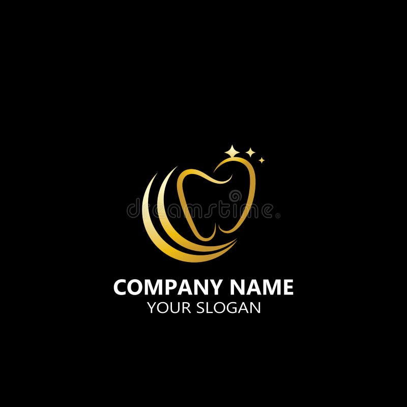 Gold Tooth Logo Stock Illustrations – 377 Gold Tooth Logo Stock ...