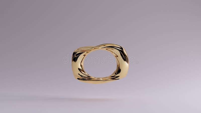 Gold Torus Crushed Sculpture Stock Illustration - Illustration of ...