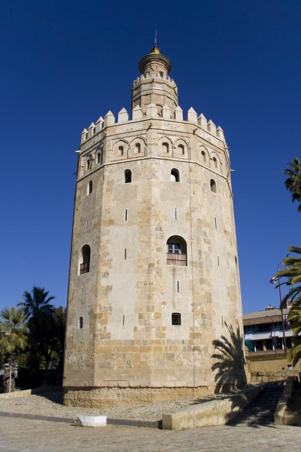 Gold Tower stock photo. Image of spanish, military, spain - 26019686