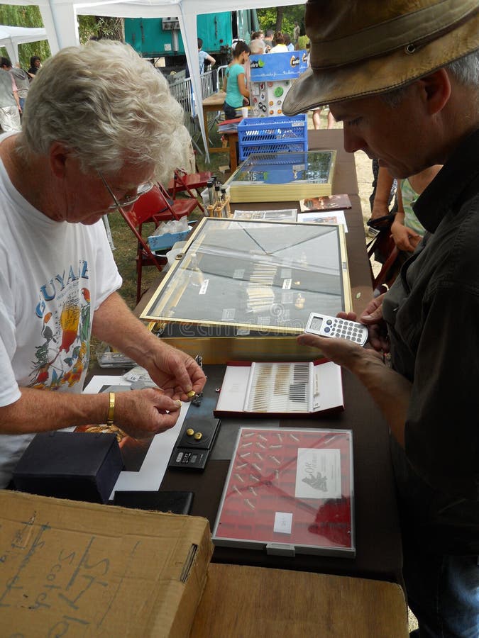Gold Transaction Activity at a Roadside Trader Editorial Stock Photo ...