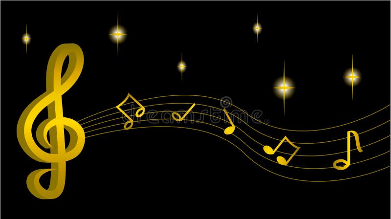 Gold Treble Clef Music Sign Note. Decorative Icon Element Vector Image ...