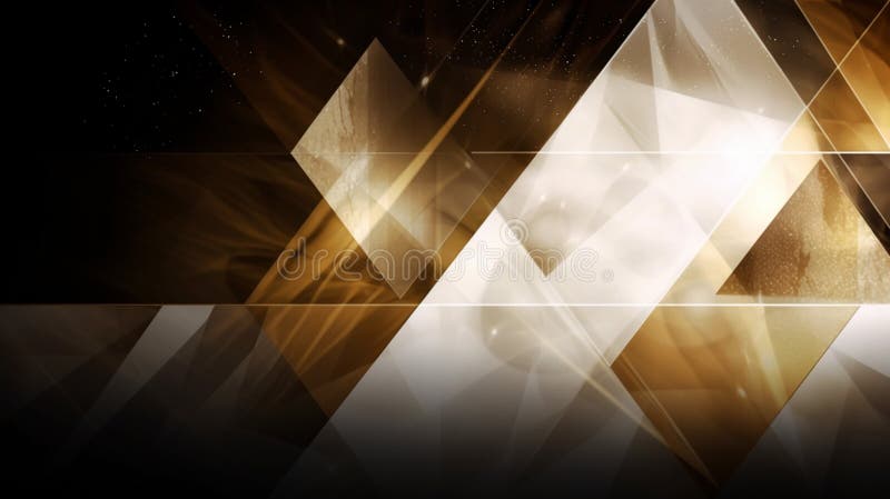 Gold Triangle Shapes Polygonal Geometric Mosaic Grid Abstract and Waves ...