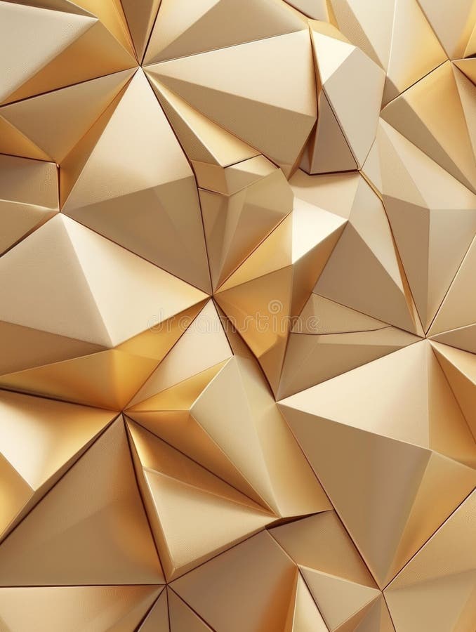 Gold triangle wall stock image. Image of wall, geometric - 376235855