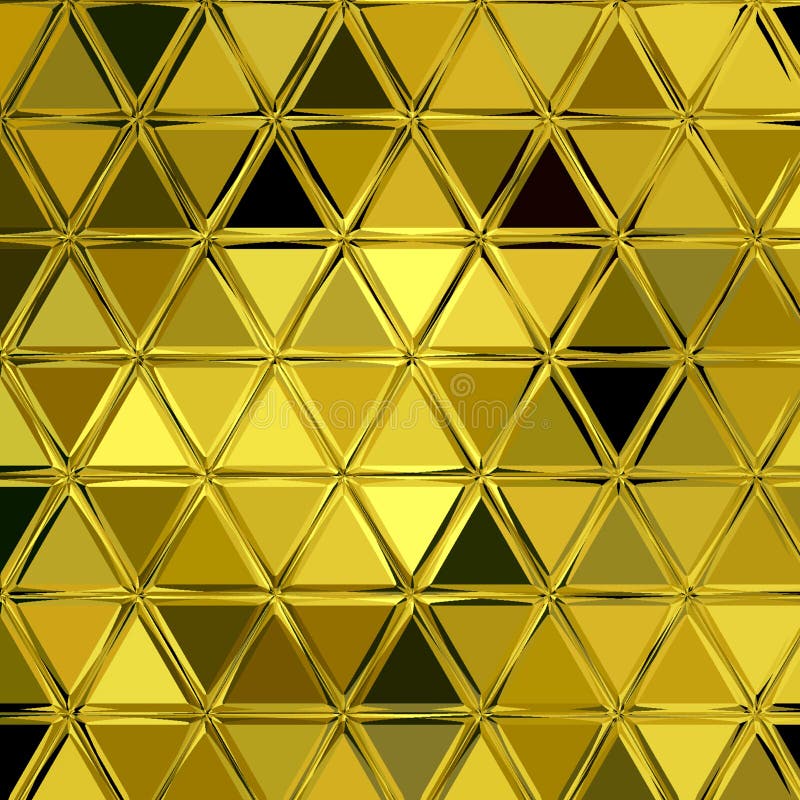 Golden Triangles Continuous Background In Orange And Yellow Stock Photo ...