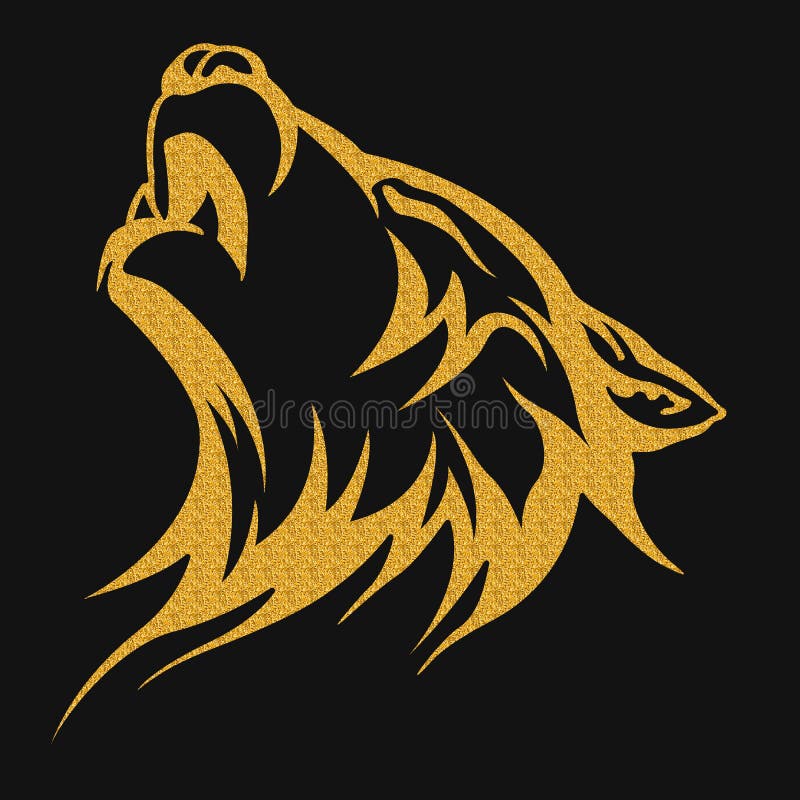 Tattoo Wolf Animal Vector Logo for Unique Modern Business Sign Isolated ...