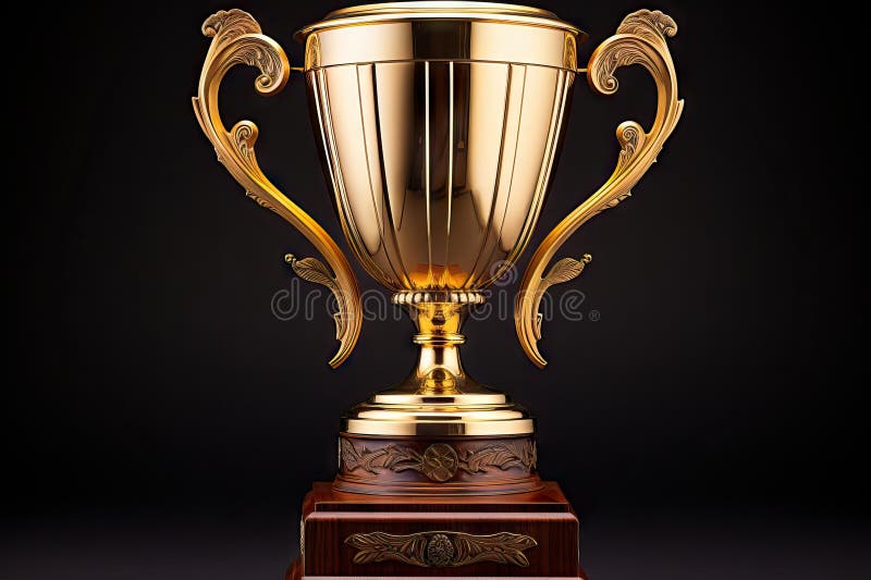 Gold Trophy stock illustration. Illustration of render - 302194854